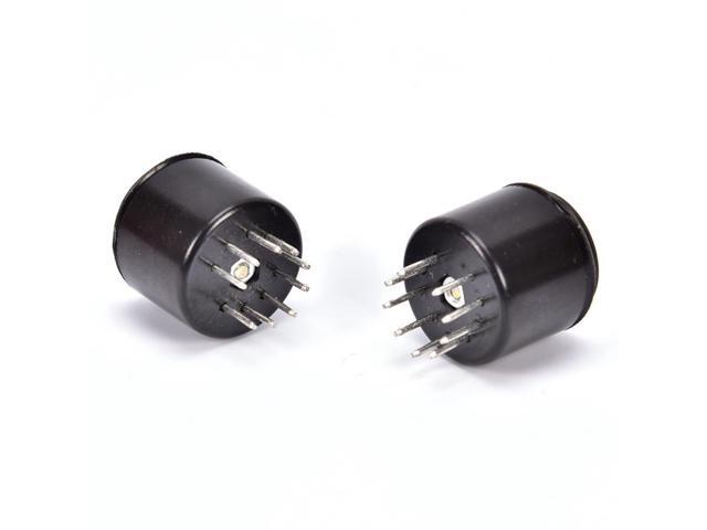 Black Electrical Plugs Sockets 9 Pin 1500V Bakelite Vacuum Tube Socket ...