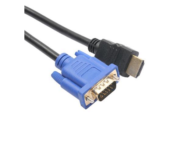 1.8M 6FT Gold Male To VGA HD-15 Male 15Pin Video Adapter Cord Cable For ...