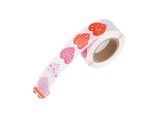 500pcs/roll Heart Shaped Sticker Scrapbooking Gift Packaging Seal ...