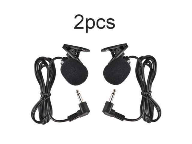 Hot 2pcs Omnidirectional Metal Microphone 3.5mm Jack Lavalier Tie Clip ...
