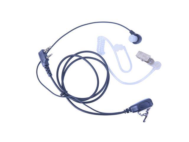 Walkie Talkie Earphone Air Acoustic Tube Earpiece For Baofeng Radio 2 ...