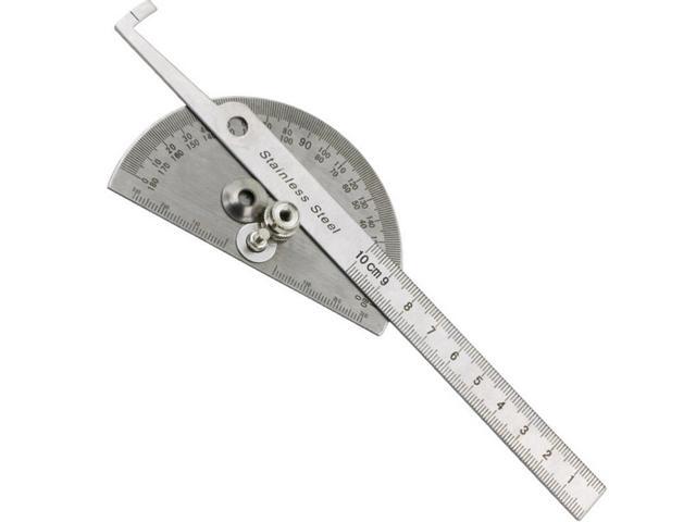 100mm 0-180 Stainless Degree Protractor Angle Finder Arm Rule Measure ...