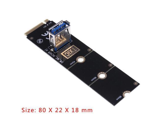 Hot sale 1PC NGFF M.2 To USB3.0 PCI-E 16X Slot Adapter Card M2 Slot ...