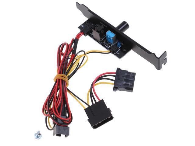 3 Channels PC Cooler Cooling Fan Speed Controller For CPU Case HDD VGA ...