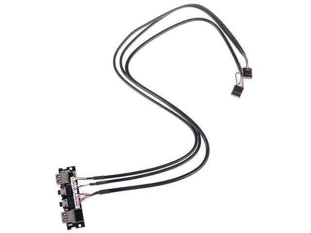 1pc Audio Cable PC Computer Case PCB Front Panel USB 2.0 Audio Port Mic ...
