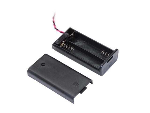 Power Bank Cases 2 Slot Batteries Container With Wire Lead Holder 2X ...