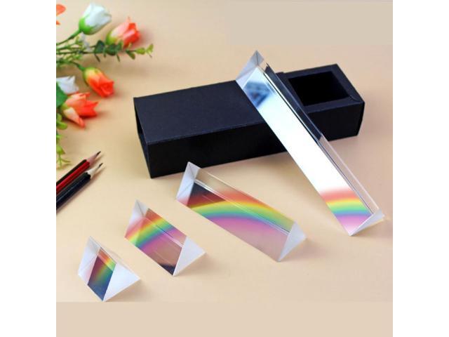 25*25*25*25mm Triangular Prism Rainbow Prisma Crystal Glass ...