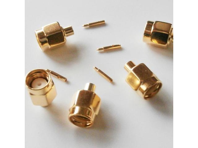 10X Pcs High-quality RF Connector SMA Male Solder For Semi-Rigid RG405 ...