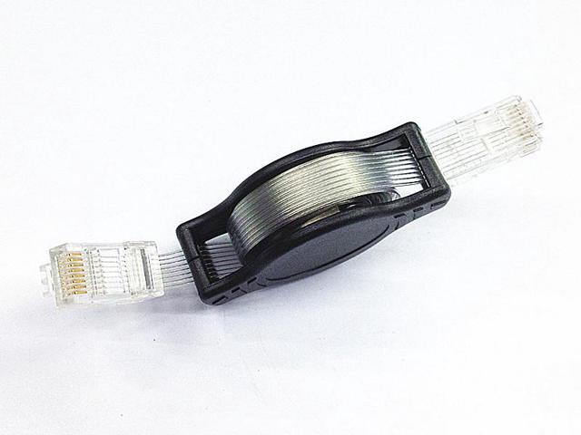 Portable Retractable RJ45 Ethernet LAN Internet Network Cable Black ...