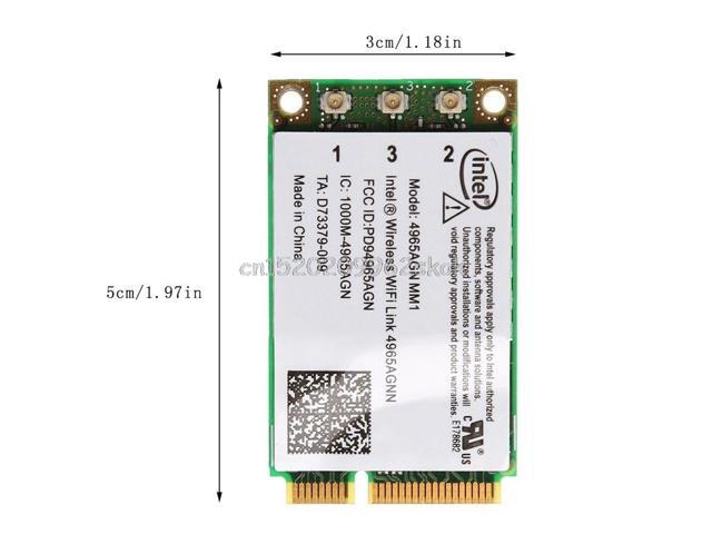 Dual Band 300Mbps WiFi Link Mini PCI-E Wireless Card For Intel 4965AGN ...