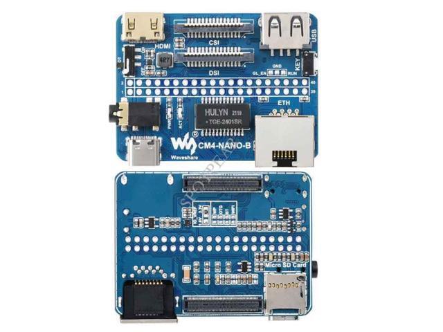 Raspberry Pi Compute Module 4 CM4 Nano Base Board (B), Same Size as the ...