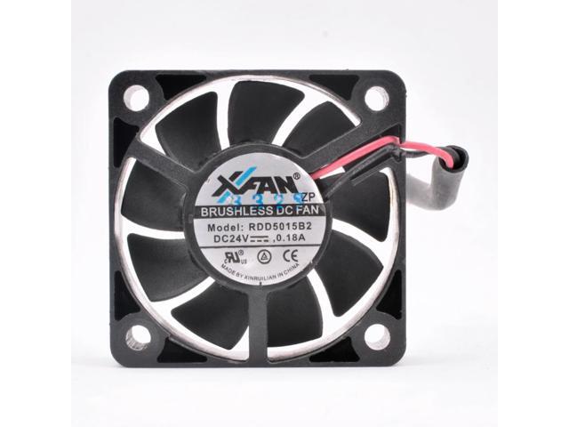 RDD5015B2 5cm 50mm fan 50x50x15mm DC24V 0.18A 2 wires 2pin double ball ...