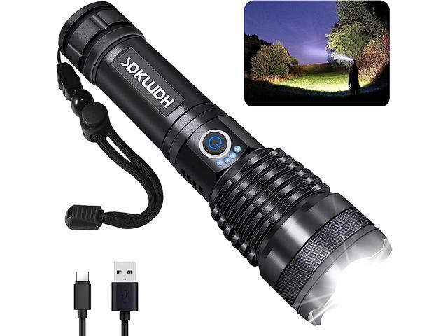 Rechargeable LED Flashlights High Lumens, 150000 Lumens Super Bright ...