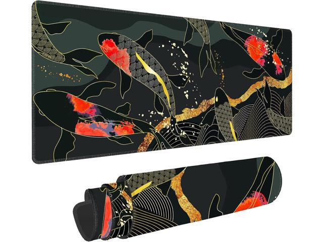 Japanese Extended Gaming Mouse Pad Big Koi Fish Art Anime Long Mouse ...
