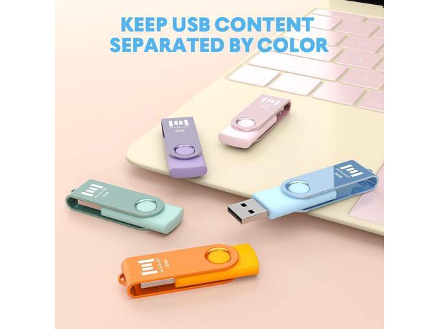 MOSDART 32GB USB Flash Drive 5 Pack 32 GB Multicolor Multipack USB2.0 ...