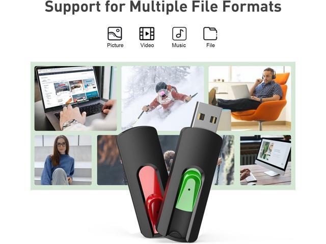 32GB Flash Drive 10 Pack 32GB USB Flash Drives Slide Retractable Thumb ...