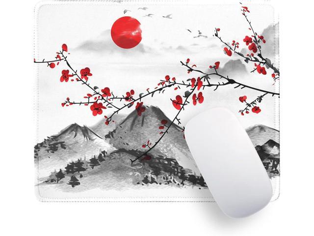 Watercolor Cherry Blossom Mouse Pad Gaming Mousepad Large Japanese ...