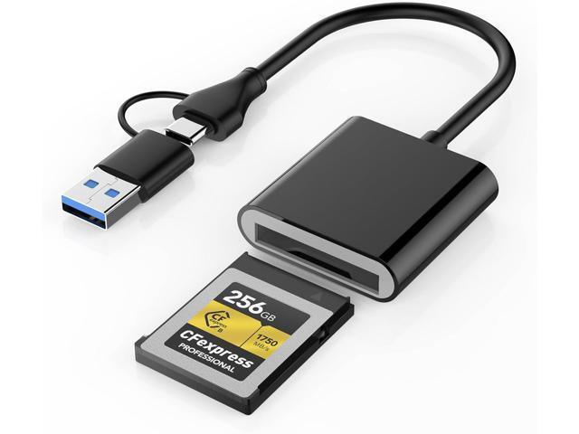 CFexpress Type B Card Reader with USB 3.2 (Gen 2) 10Gbps USB-C&USB-A 2 ...