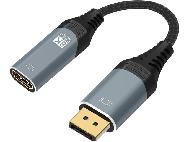 DisplayPort to HDMI Adapter 8K Uni-Directional DP 1.4 to HDMI 2.1 ...
