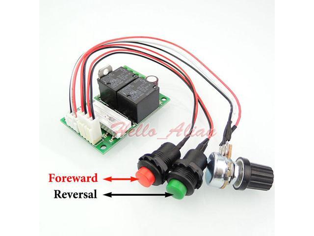 DC 6V-24V 9V 12V 18V 3A PWM DC Motor Speed Controller CW CCW Reversible Switch Motor Speed ...
