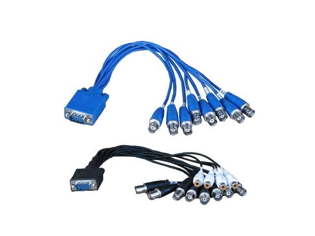 VideoSecu 1 Pair of VGA 15 Pin Male to 8 BNC Female Connection Cable ...