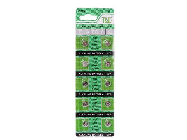 10PCS Watch Battery AG1 1.55V 364 SR621SW LR621 621 LR60 CX60 Alkaline ...