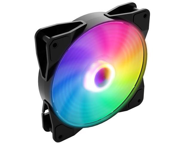 MSI MAG F120 ARGB Case Fan Black, PWM intelligent speed regulation ...