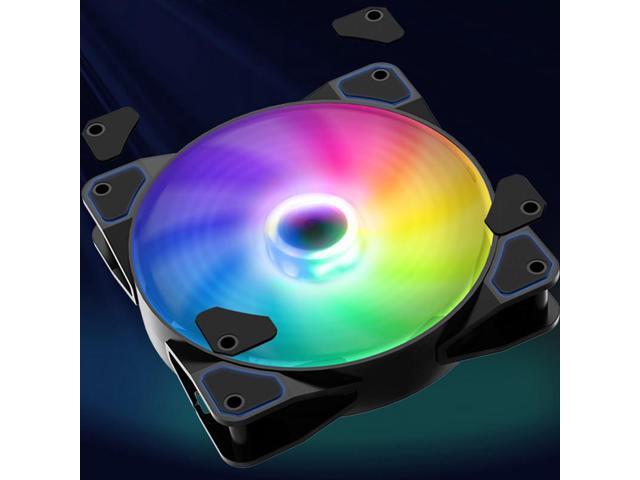 MSI MAG F120 ARGB Case Fan Black, PWM intelligent speed regulation/ Streamlined Fan Blade/ 600± ...