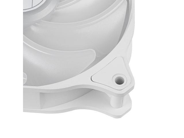 SilverStone PF240-ARGB White AIO CPU Liquid Cooling/ARGB/Dual 120mm PWM ...