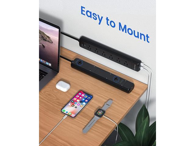 SUPERDANNY Surge Protector Power Strip Outlet Extender with 4 ...
