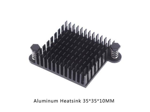 1pc Anodized Black Aluminum Heatsink 35x35x10mm CPU Southbridge IC ...