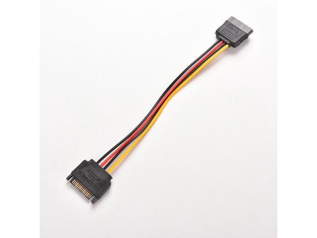 1PC 15 Pin SATA Male to Female 15 Pin 15P SATA Adapter Power Extension ...