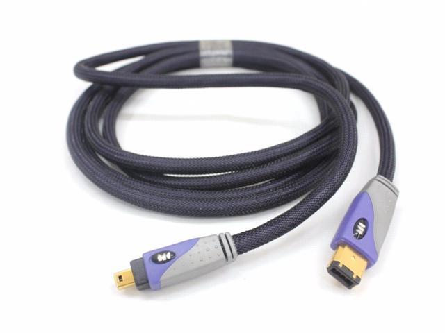 Braid Digital Firelink Cable 4 pin to 6 pin FireWire Audio Cable 7 ft ...