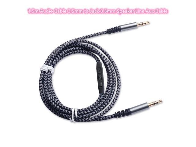 1.5m Audio Cable 3.5mm to Jack 3.5mm Speaker Line Aux Cable Male to ...
