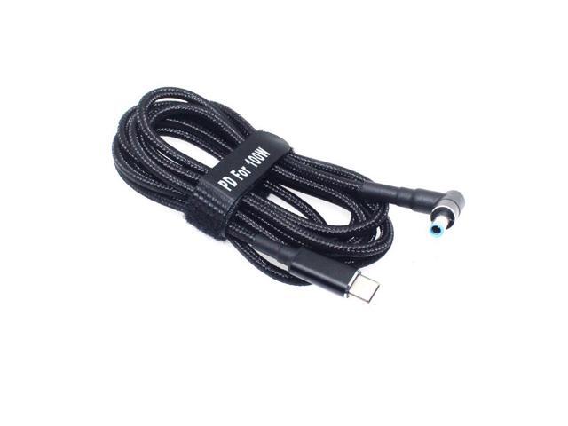 Laptop fast charging cable Type-C USB C PD male to DC 4.5x3.0mm for HP ...