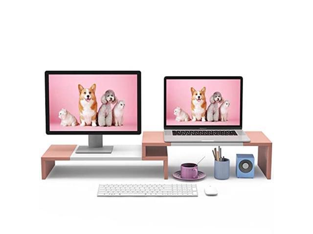 WESTREE Dual Monitor Stand - Monitor Stand Riser - 2 Shelf Computer ...