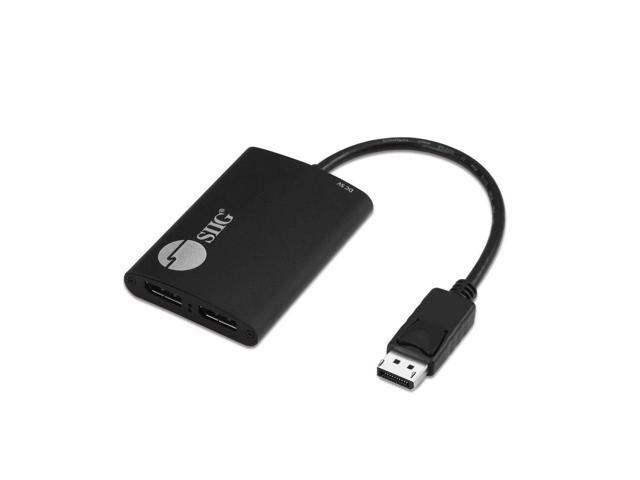 SIIG 2-Port DisplayPort 1.2 to 2 DisplayPort MST Hub Video Splitter ...