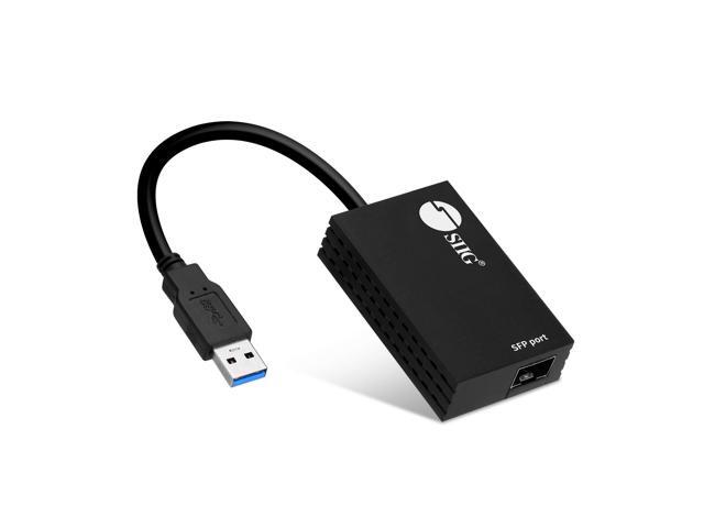 SIIG USB 3.0 to Fiber SFP Gigabit Ethernet Adapter, High Speed GB ...