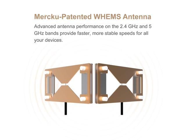 Mercku M6 Wi-Fi 6 Router for Wireless Internet Mesh Wi-Fi System 1 Pack ...