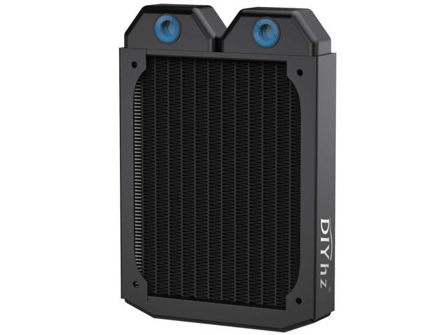 DIYhz Water Cooling Computer Radiator, 12 Pipe Thick Copper Heat ...