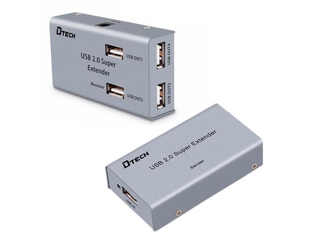 DTECH USB Extender Over Cat5E/6 164ft USB2.0 Over Ethernet Extension ...