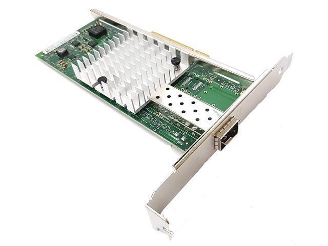 HINYSENO 1 Port 10GbE SFP+ Fiber Optic PCI-Express x 8 NICs Gigabit ...