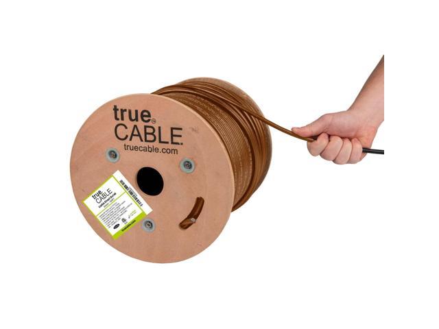 trueCABLE Cat6A Direct Burial, 500ft, Waterproof, Outdoor Rated CMX ...