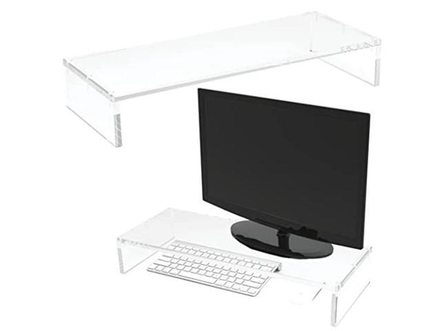 Mammoth DuraClear Acrylic Monitor Stand Riser - 3.5" Elevation and 20 ...