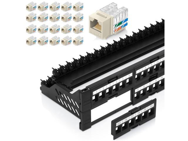 Everest Media Solutions Bundle - 2 Items: 48-Port Keystone Patch Panel ...