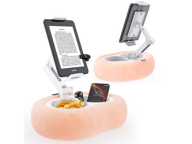 Tablet Stand Ereader Pillow Holder with 2 Detachable Trays & Soft Plush ...