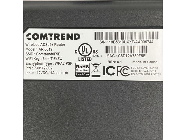 Refurbished: Comtrend AR-5319 Wireless N Gateway 4-port Ethernet ADSL 2 ...