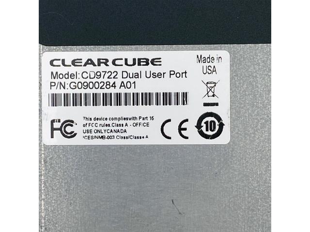 Refurbished: Clearcube CD9722 Dual Display Zero Client G0900284 A01 ...