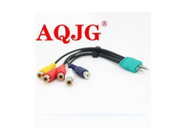 20CM 5RCA Female to 2.5mm+3.5mm male Audio Video Cable Adapter ...