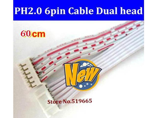 100pcs/lot JST PH2.0mm 2.0 terminals cable connector female wiring 6pin ...